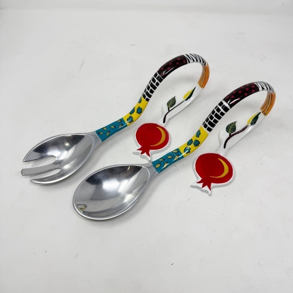 Ahuva | Dining | Ahuva Judaica Hand Painted By Hadarya Salad Serving ...